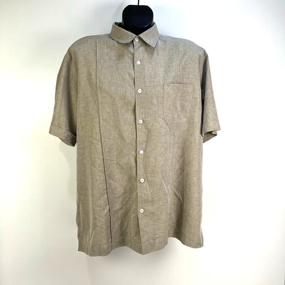 Cubavera | Shirts | Cubavera Short Sleeve Shirt Woven Top Guayabera ...